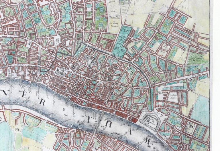 Early 18th Century Map of London at 1stDibs