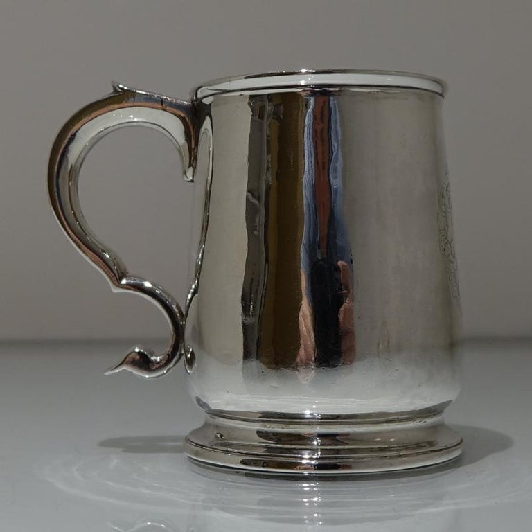 Early 18th Century Antique George I Sterling Silver Half Pint Mug ...