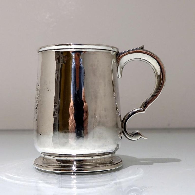 Early 18th Century Antique George I Sterling Silver Half Pint Mug ...