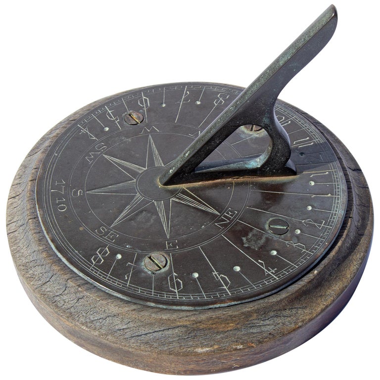 Early 18th Century Bronze Sundial at 1stDibs