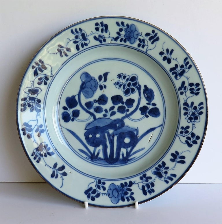 Early 18th Century Chinese Porcelain Plate Blue and White, Qing circa ...