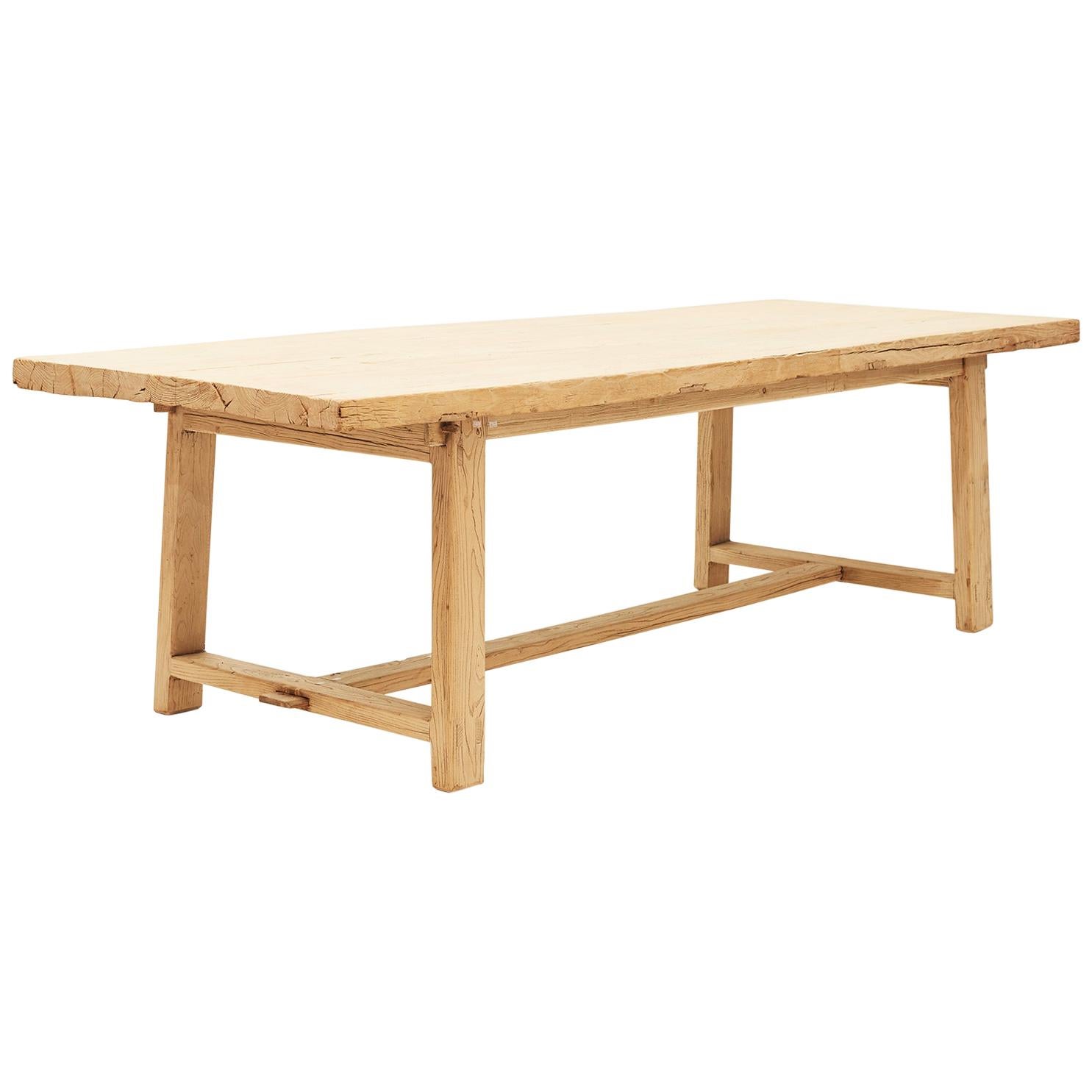 Rustic Long Dinning Table in Early 18th Century Recycled Chinese ...