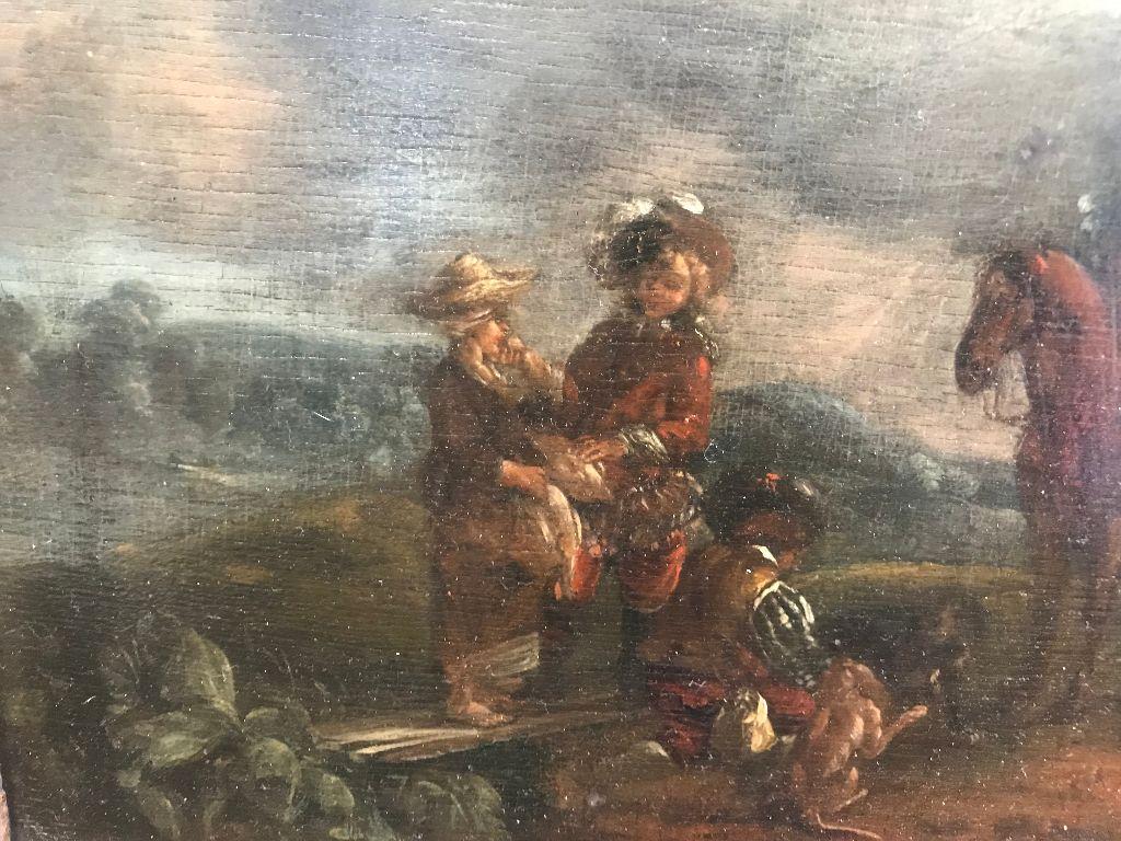 Early 18th Century Dutch Oil on Panel after Wouwerman at 1stDibs