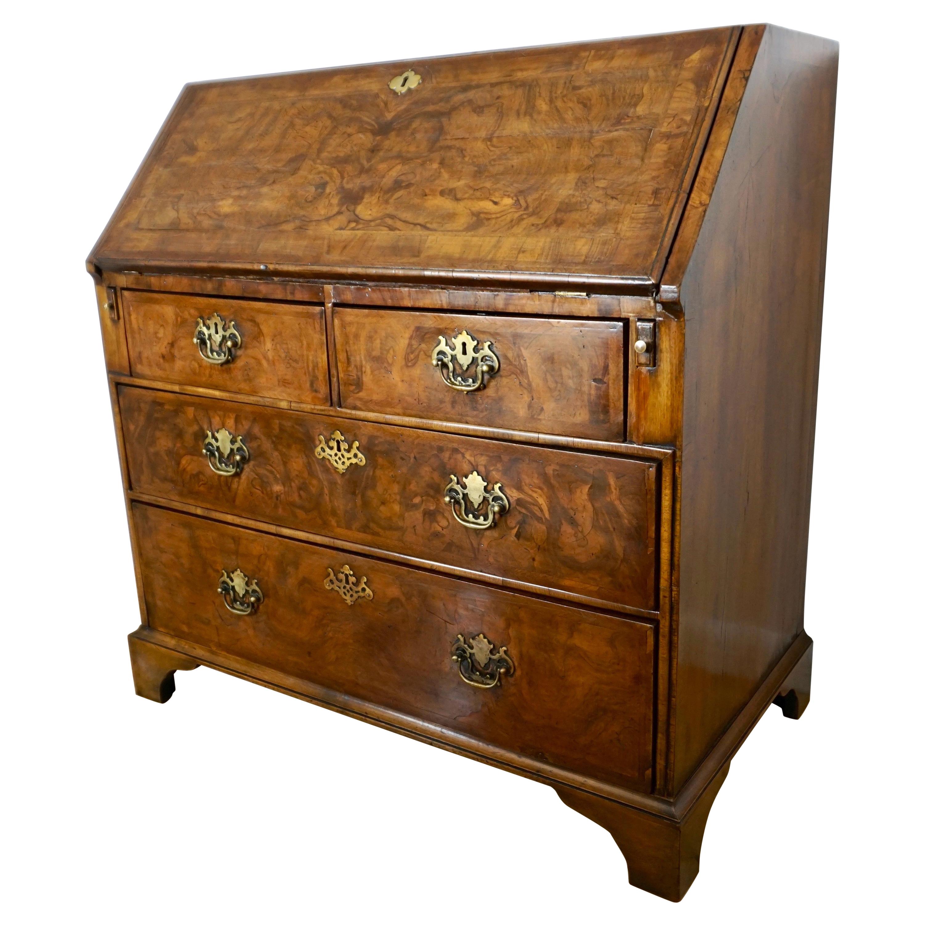 A Refined Walnut Hepplewhite Secretary Desk at 1stDibs