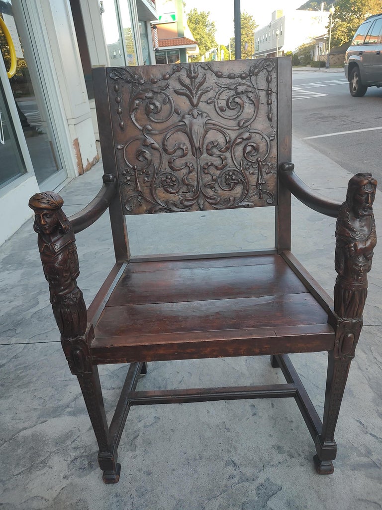 Early 18th Century Hand Carved with Figures Italian Renaissance ...