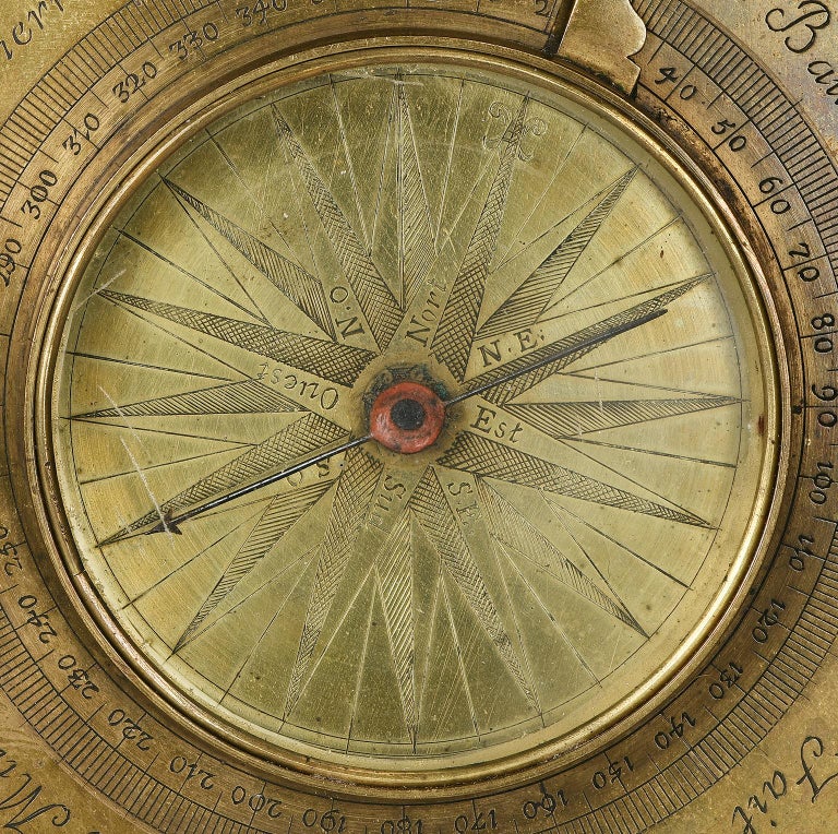 Early 18th Century Italian Compass, Pierre de Baillou, Milan For Sale ...