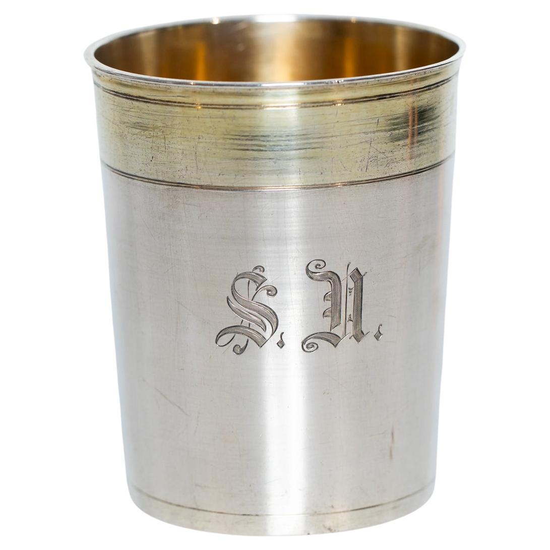 17/18th Century Silver Cup Johann Jakop Priester Augsburg Gilt 1698 ...