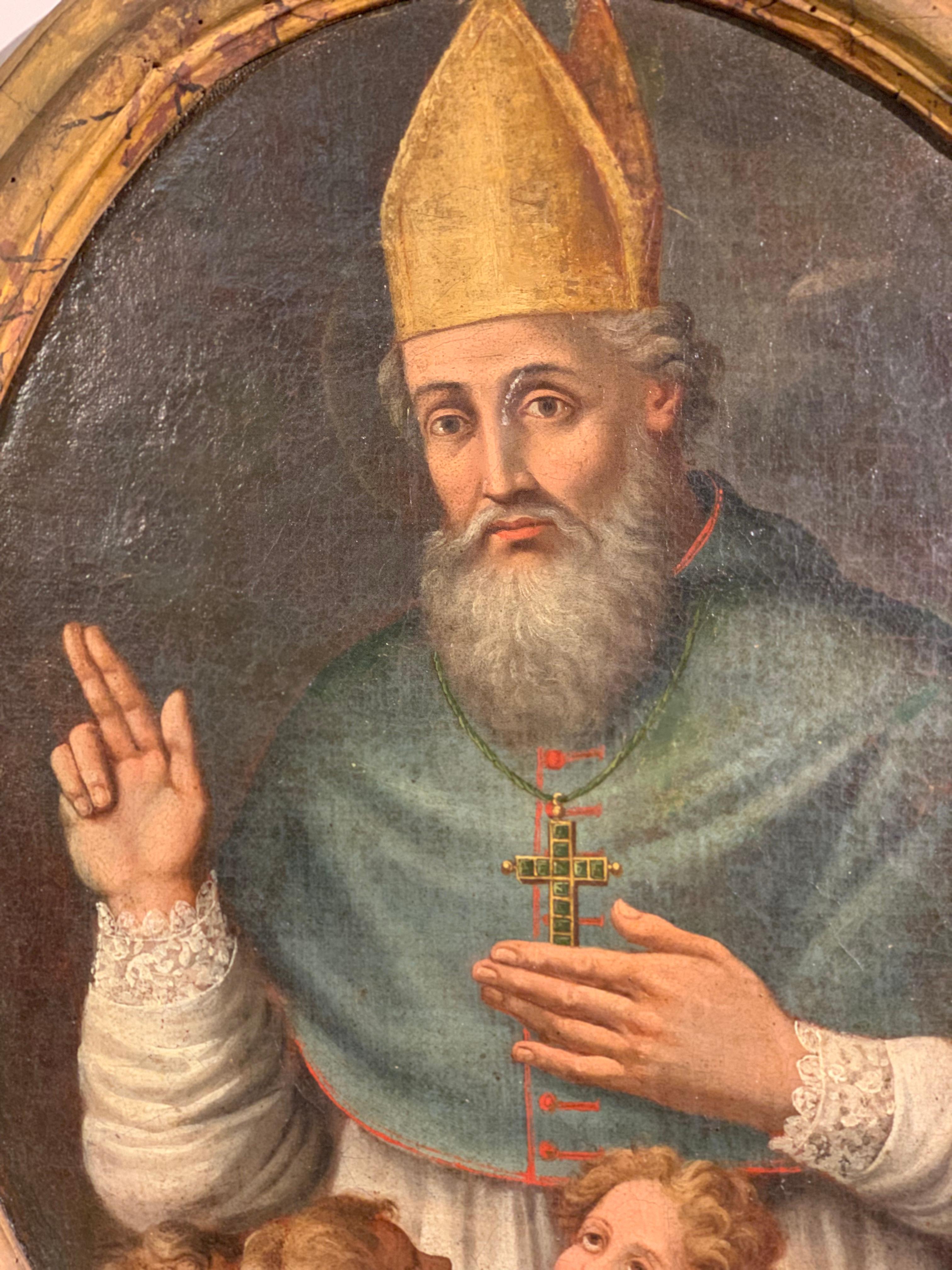 Early 18th Century St Nicholas, Oil on Canvas at 1stDibs