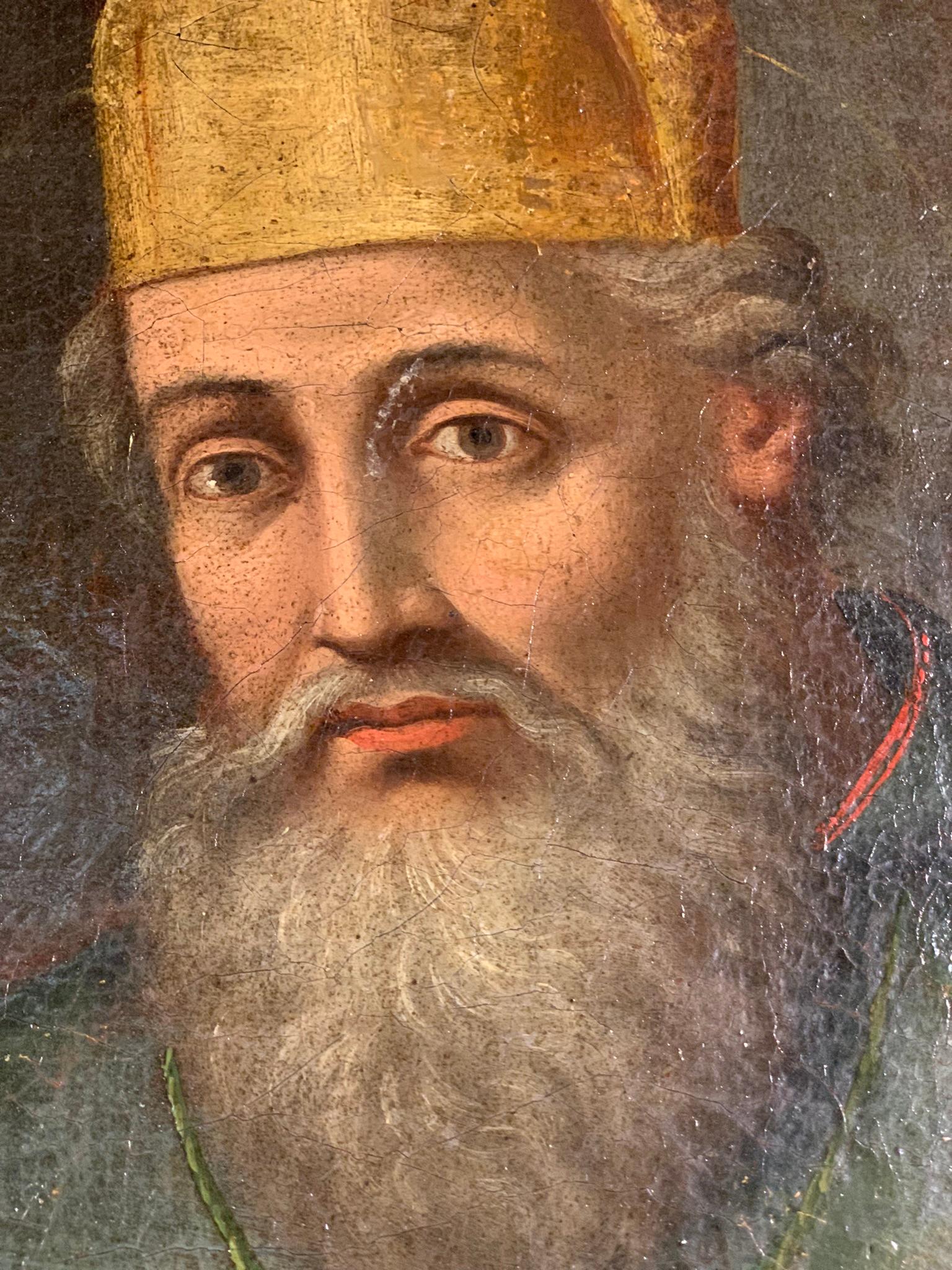 Early 18th Century St Nicholas, Oil on Canvas at 1stDibs