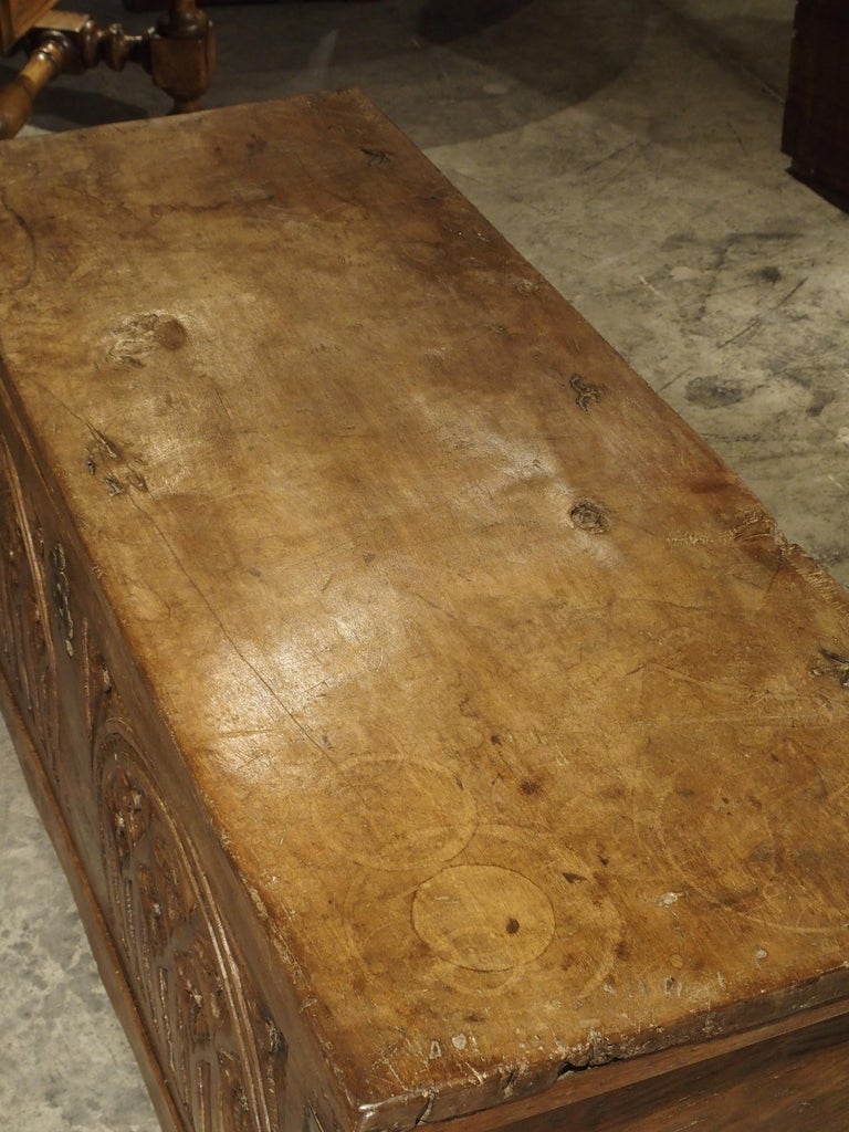 Early 18th Century Walnut Wood Trunk from France at 1stDibs | walnut trunk