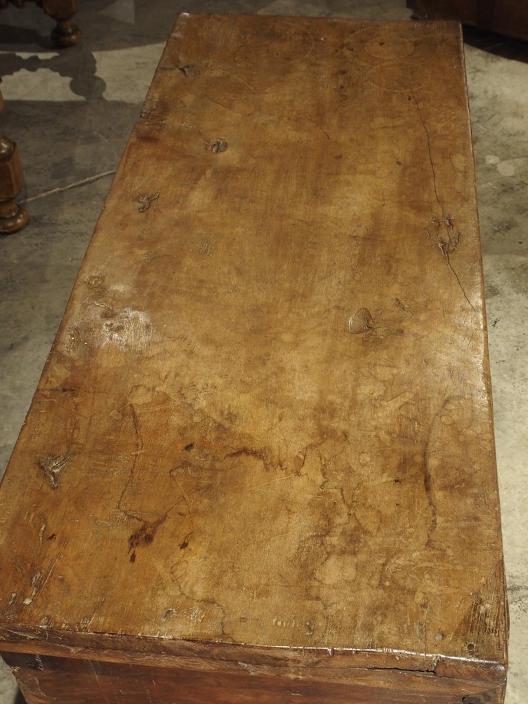 Early 18th Century Walnut Wood Trunk from France at 1stDibs | walnut trunk