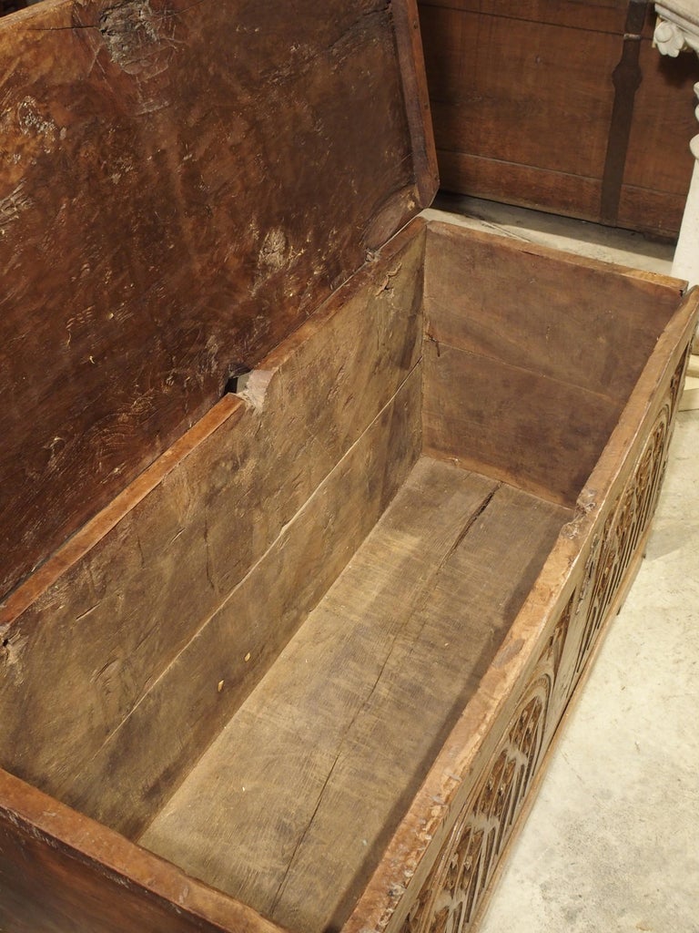 Early 18th Century Walnut Wood Trunk from France at 1stDibs | walnut trunk