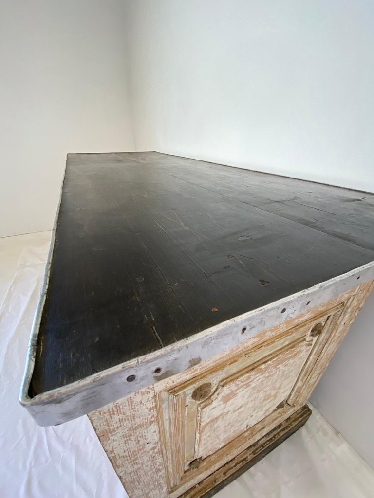 Early 19th Century Painted Store Counter For Sale at 1stDibs