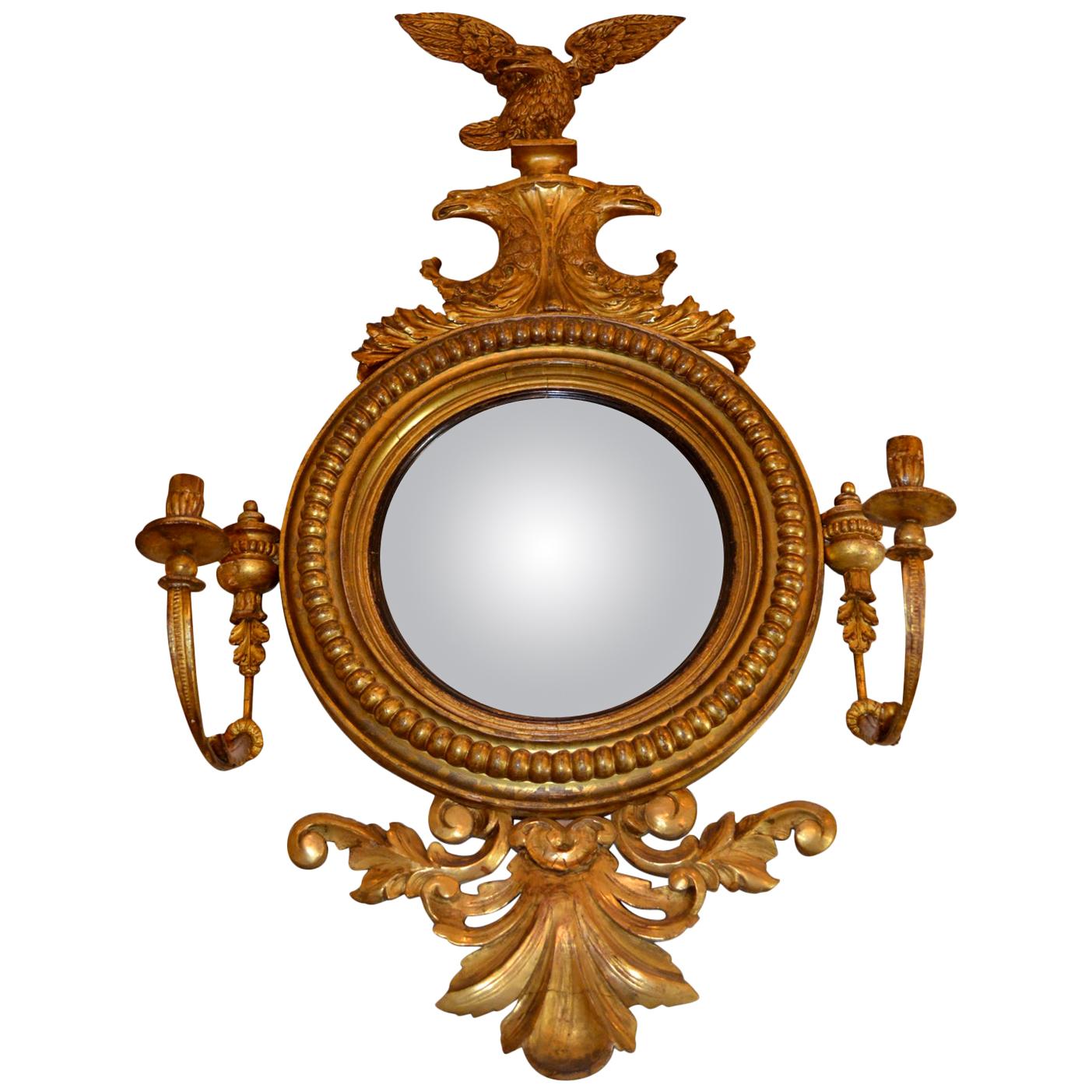 English Regency Bull's-Eye Mirror at 1stDibs