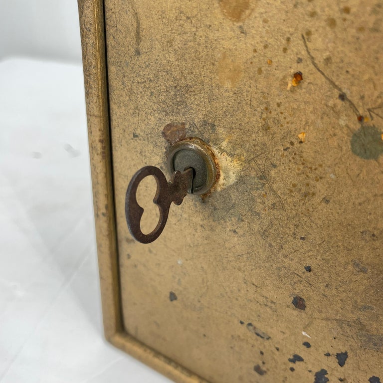 Early 1900's Birchwood Lock Box Safe with Key For Sale at 1stDibs