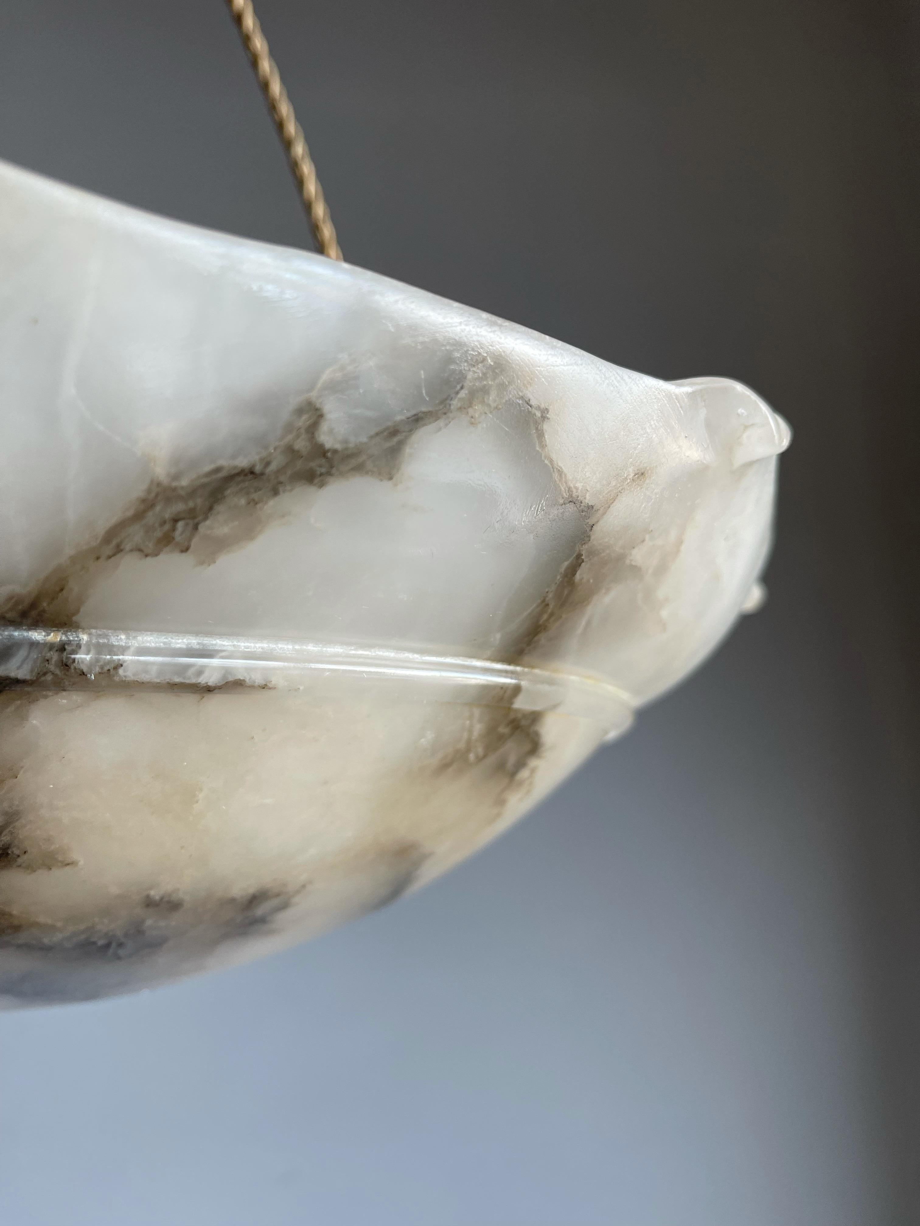 Early 1900s Arts and Crafts Pendant with Original Rope and Striking ...