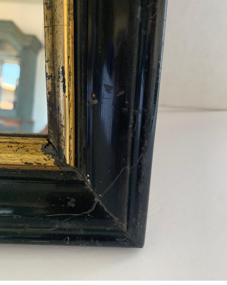 Early 1900s Black Spanish Frame with Gold Trim Mirror at 1stDibs ...