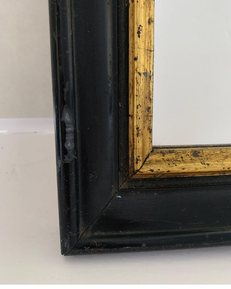 Early 1900s Black Spanish Frame with Gold Trim Mirror at 1stDibs ...