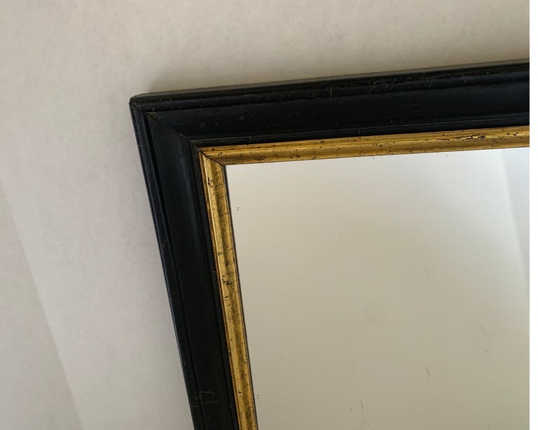 Early 1900s Black Spanish Frame with Gold Trim Mirror at 1stDibs ...