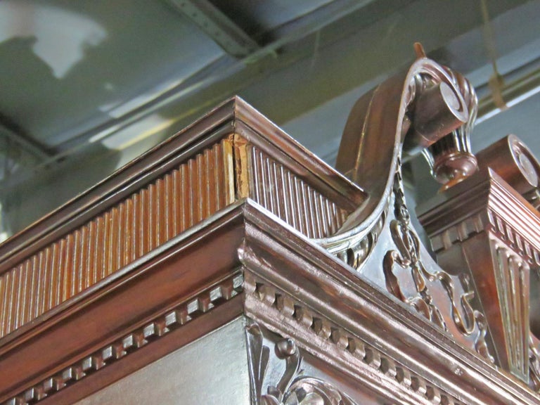 Early 1900s Carved Walnut Durfee Case Elliot Movement 5 Tube ...