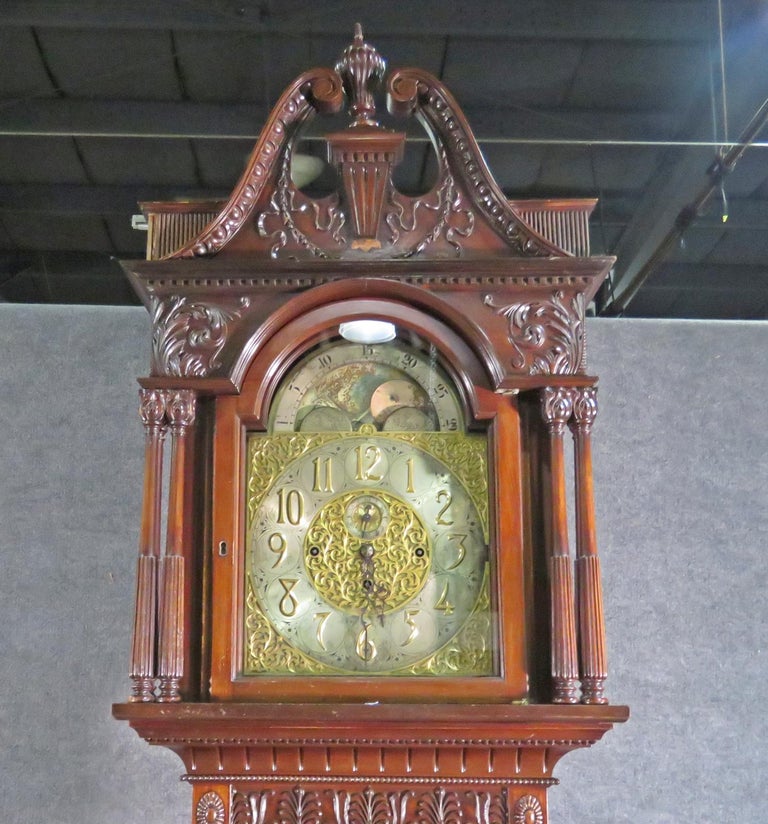 Early 1900s Carved Walnut Durfee Case Elliot Movement 5 Tube ...