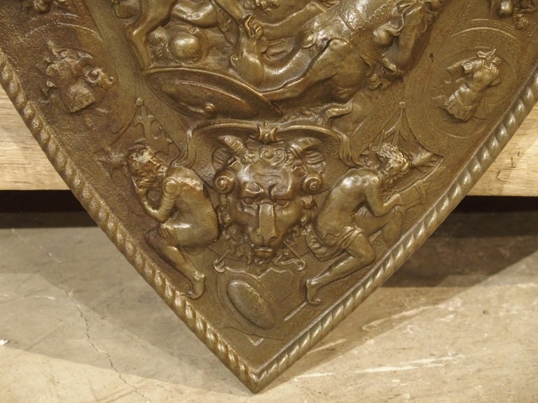 Early 1900s Cast Iron Parade Shield from France at 1stDibs | cast iron ...