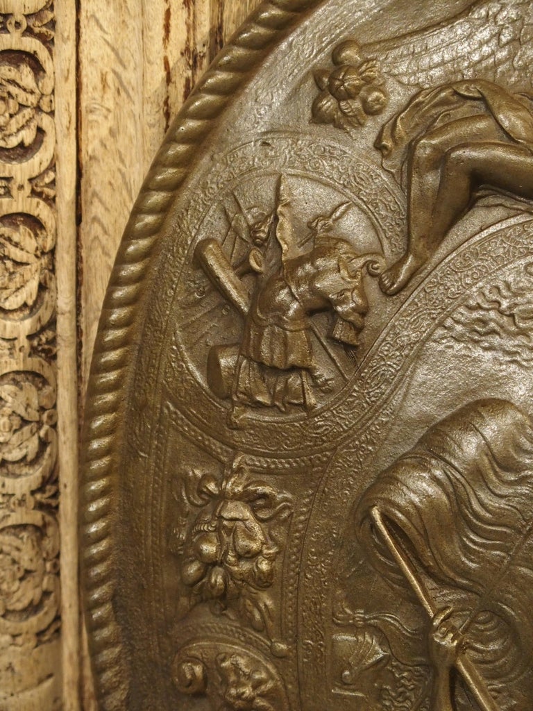 Early 1900s Cast Iron Parade Shield from France at 1stDibs