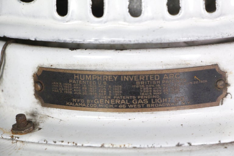 Early 1900s Humphrey Inverted ARC Pendant Light by General Gas Light Co ...
