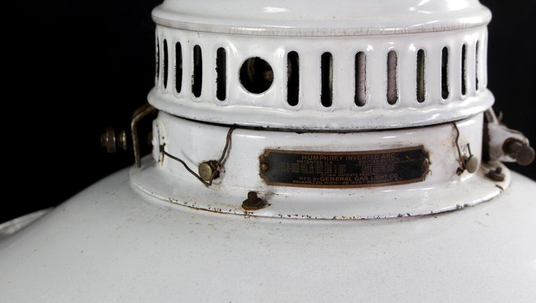 Early 1900s Humphrey Inverted ARC Pendant Light by General Gas Light Co ...
