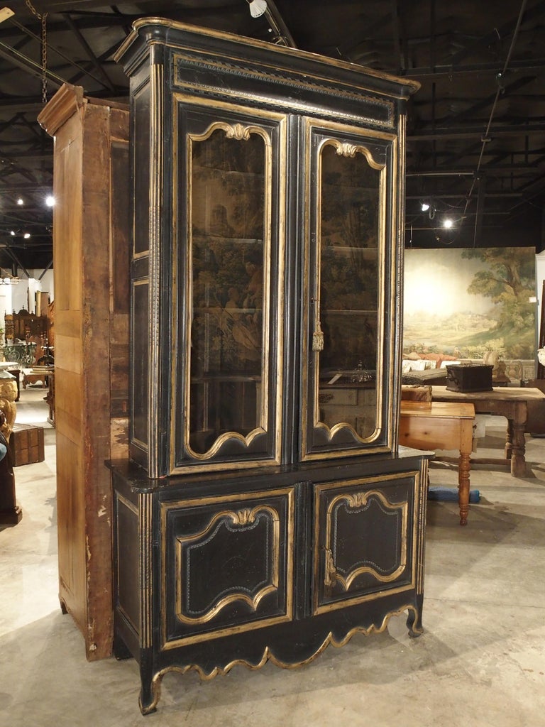 Early 1900s Painted French Buffet Deux Corps at 1stdibs