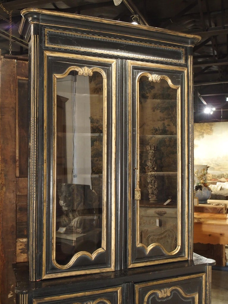 Early 1900s Painted French Buffet Deux Corps at 1stdibs