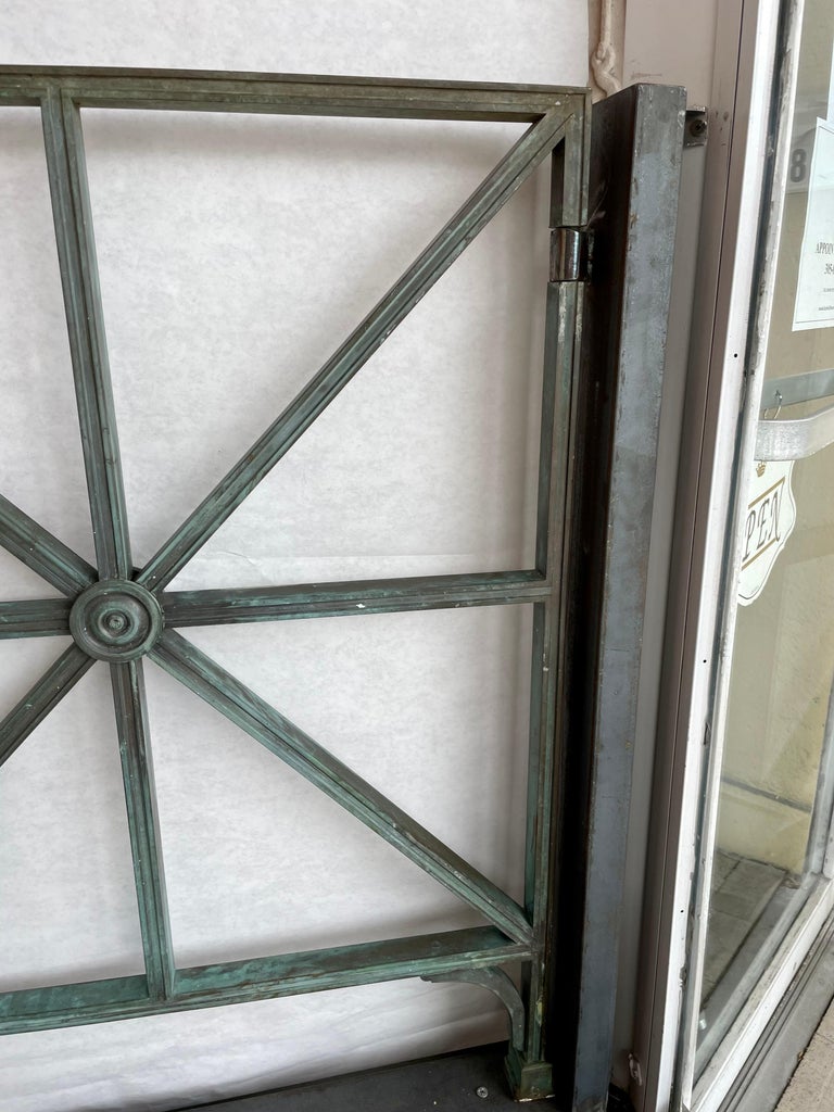 Early 1900's Patinated Bronze Garden Gate Door/ Pedestrian Gate For ...