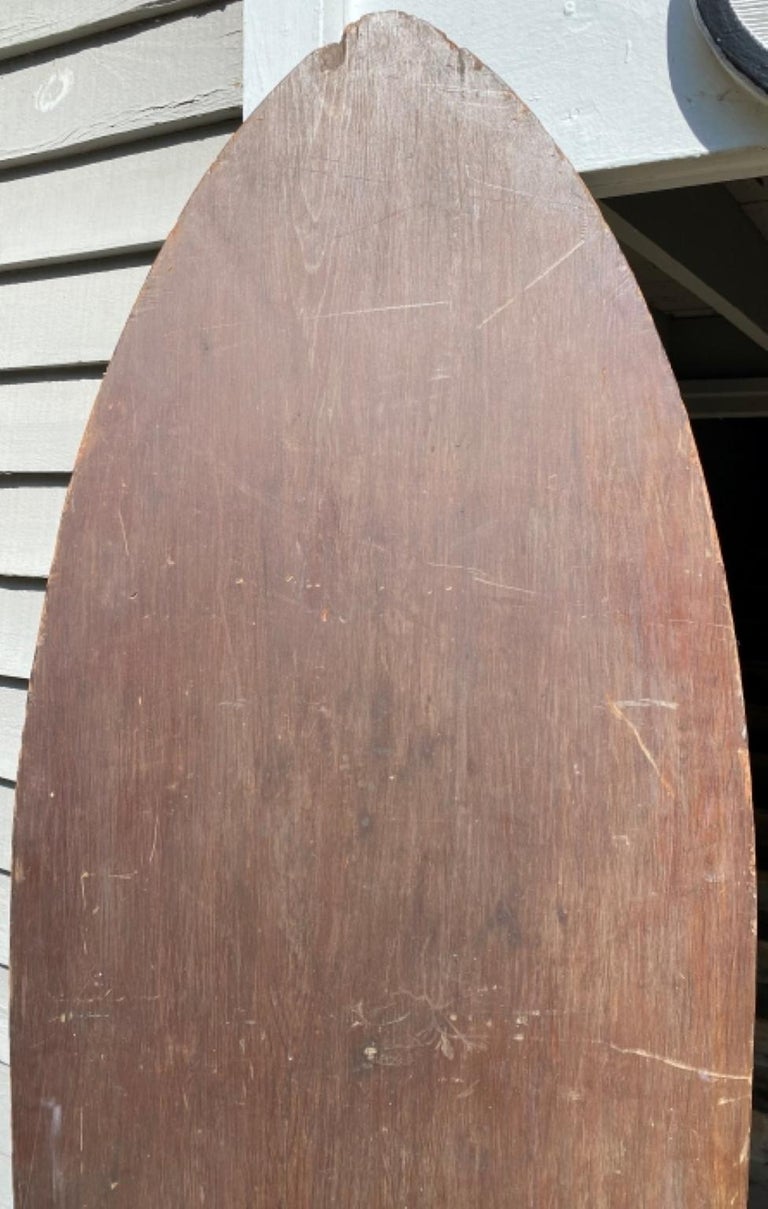 Early-1900s Waikiki Hawaii Wood Plank Surfboard at 1stDibs