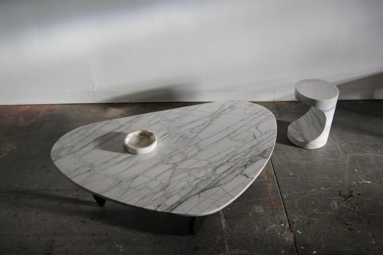 Early 1950s "IN-50" Coffee Table by Isamu Noguchi with Custom Carrara ...