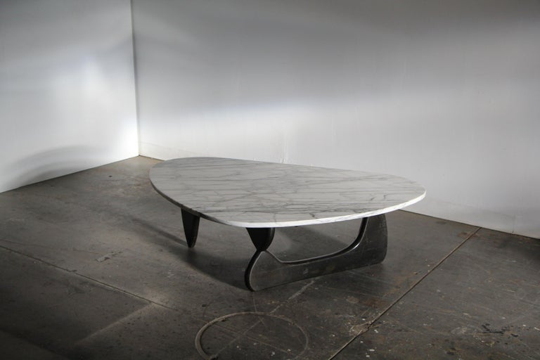 Early 1950s "IN-50" Coffee Table by Isamu Noguchi with Custom Carrara ...