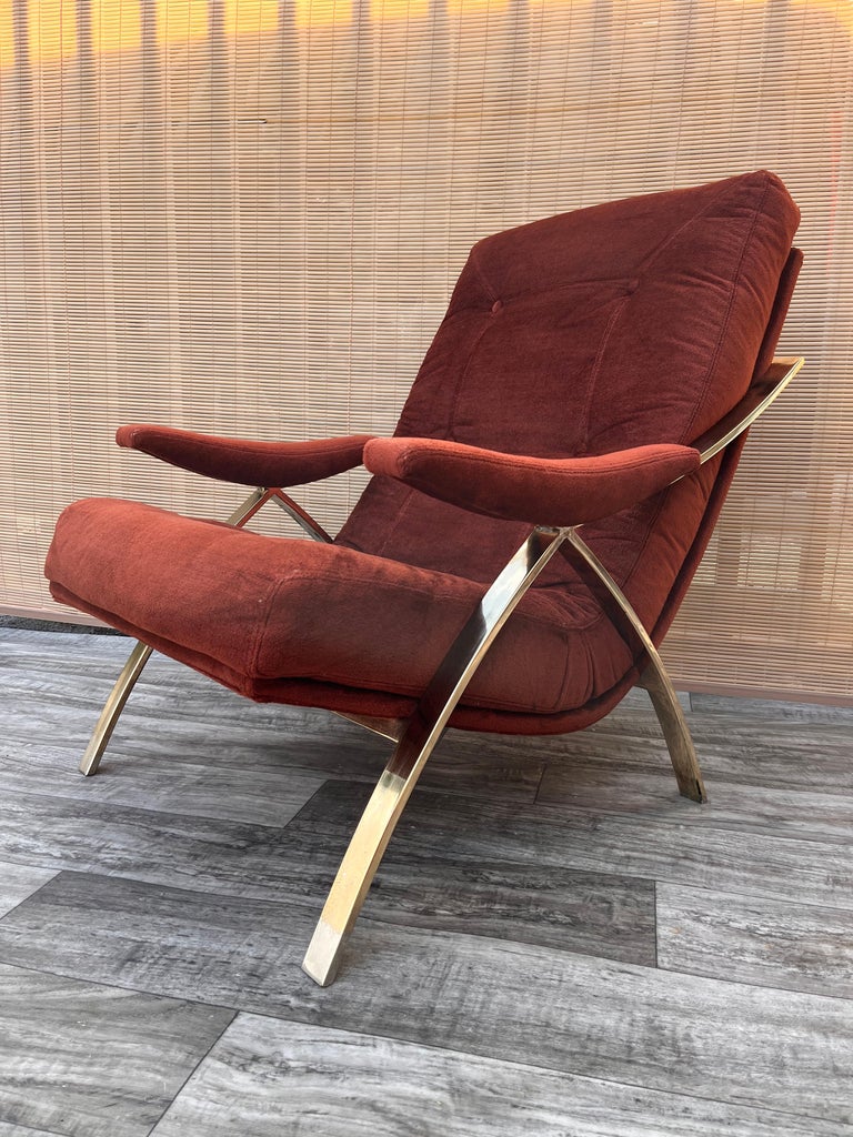 Early 1980s Mid-Century Modern Lounge Chair by Carsons of High Point ...