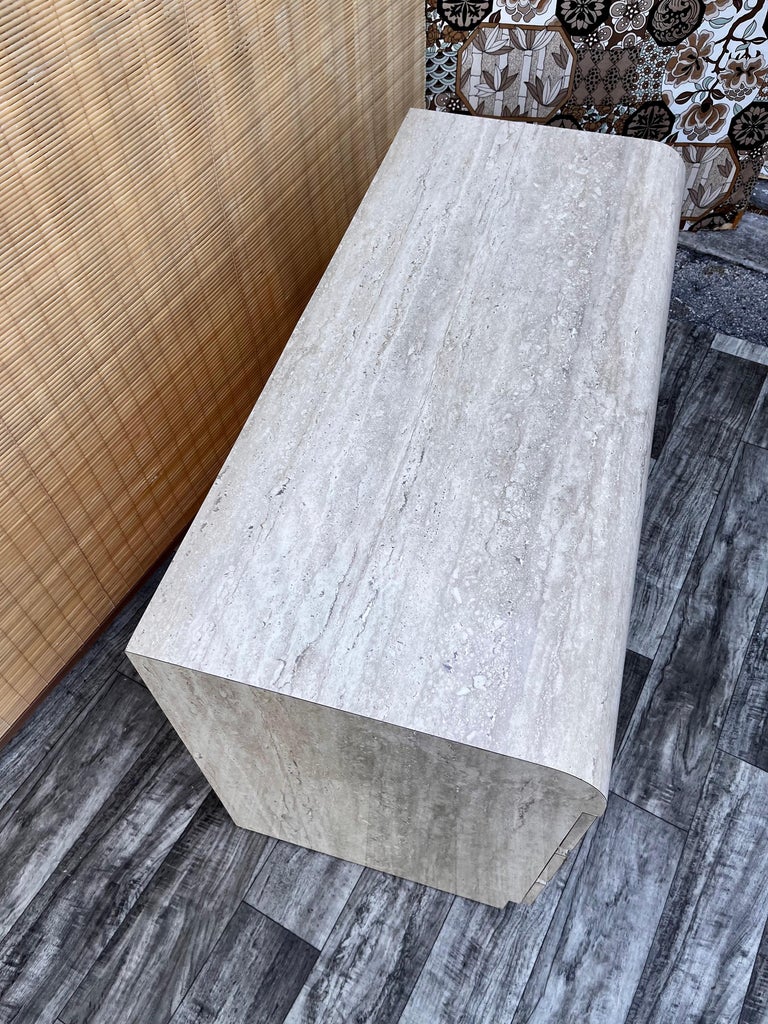Early 1990s Postmodern Waterfall Marbleized Formica Chest of Drawers ...