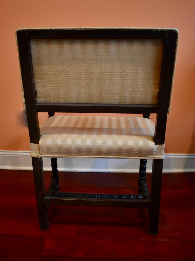19th Century Dutch Colonial Ebonized Spindle Turned Wood Side Chairs, a ...