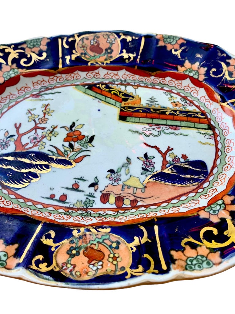 Early 19th C. Masons Chinoiserie Sweet Meat Platters at 1stDibs