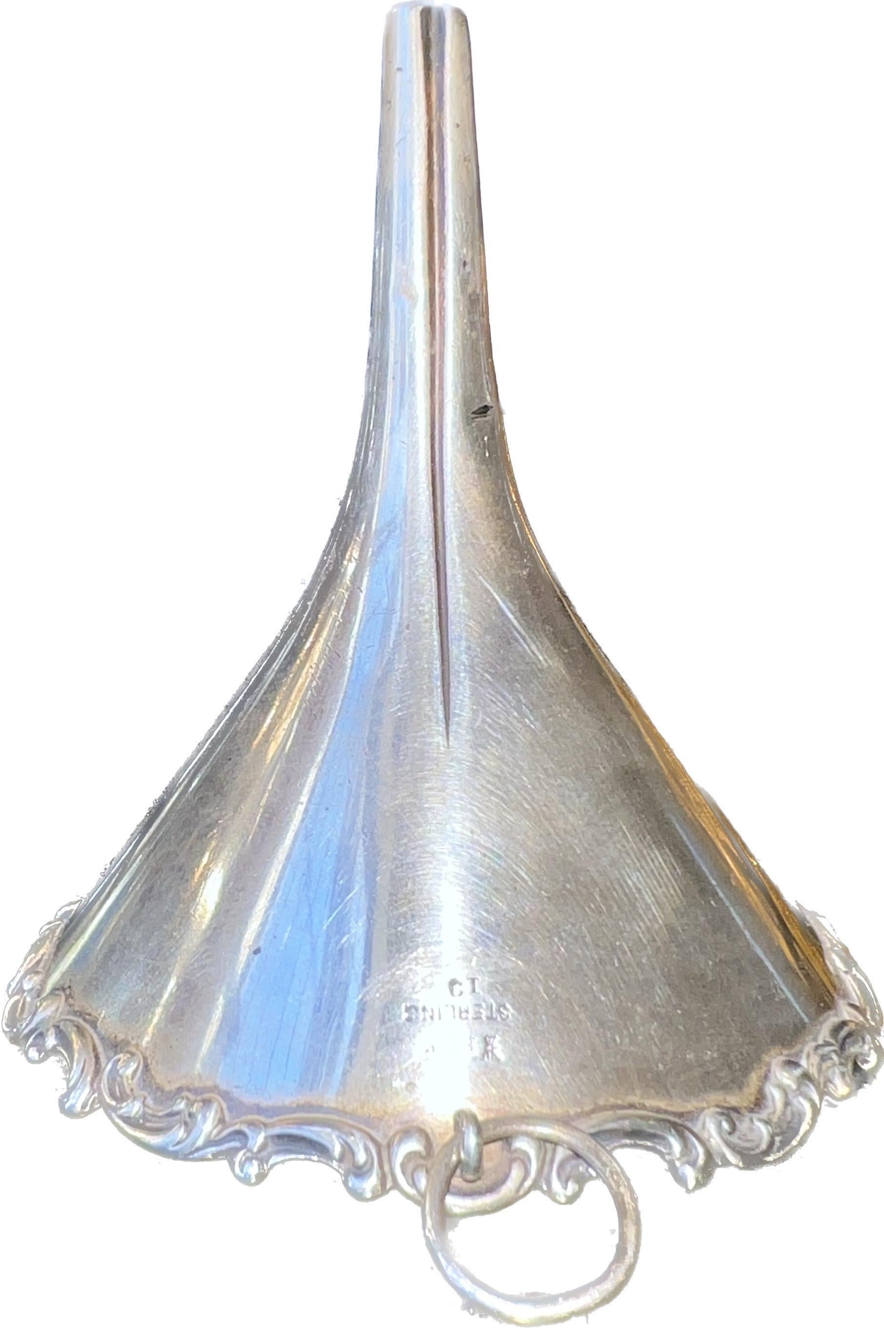 Early 19th C. Sterling Silver Wine Aerator For Sale at 1stDibs