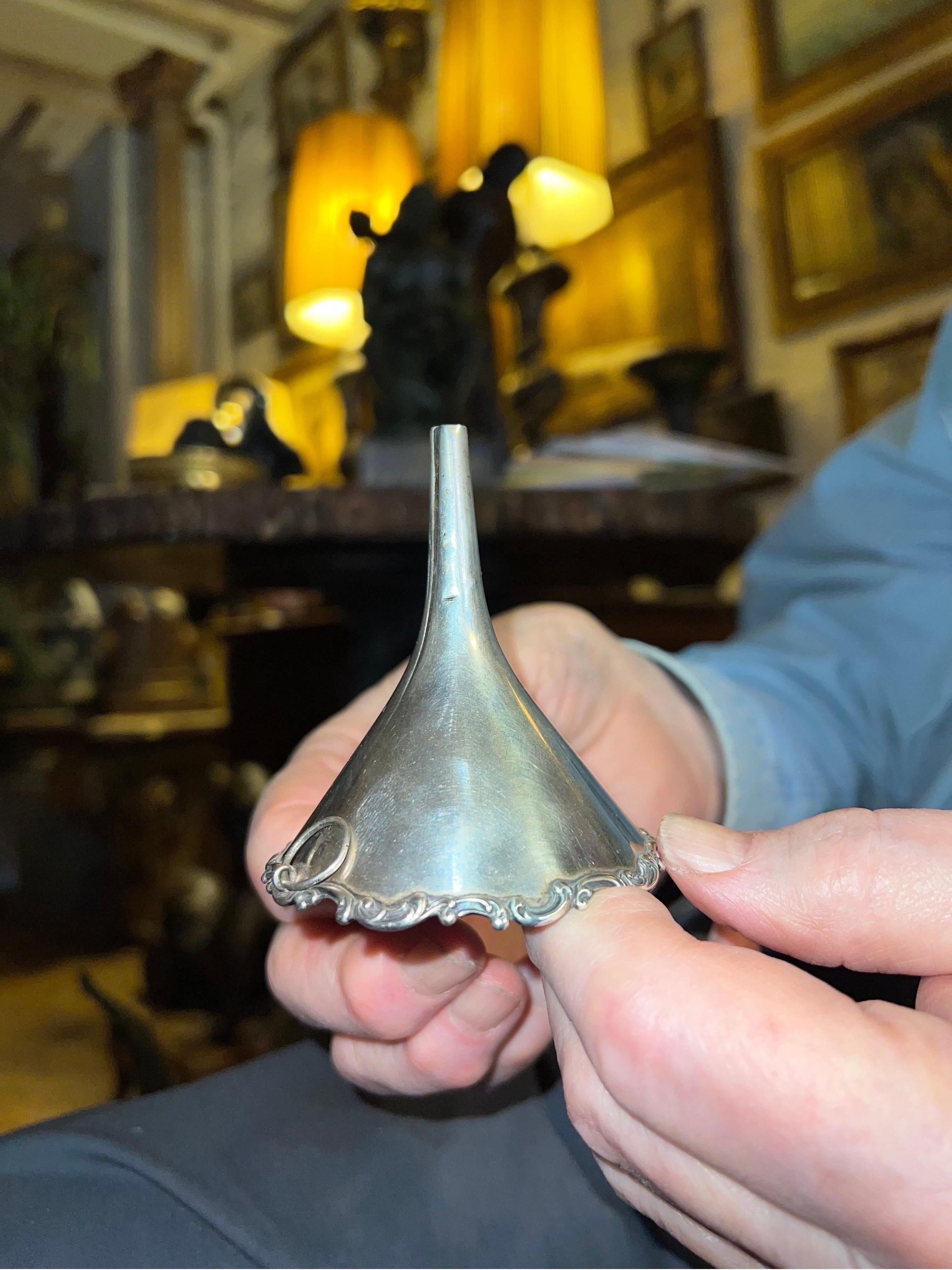 Early 19th C. Sterling Silver Wine Aerator For Sale at 1stDibs
