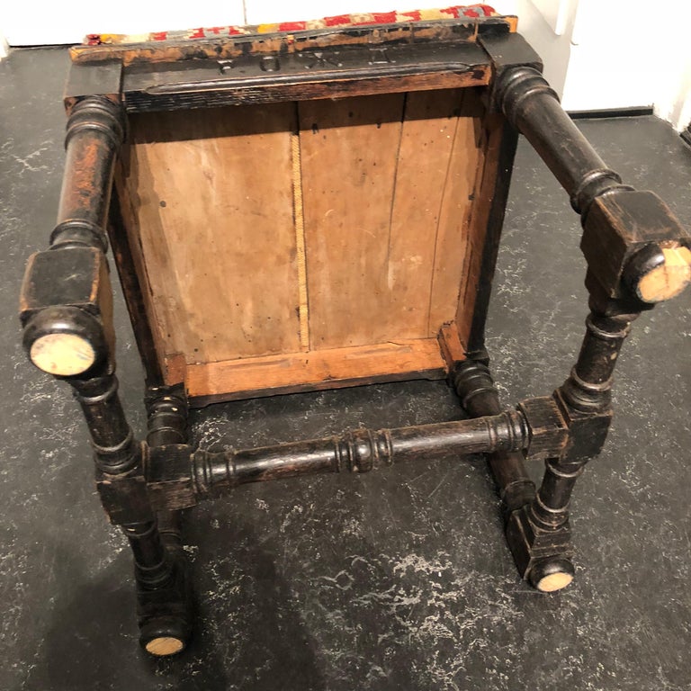Early 19th Century Antique Russian Stool Or Ottoman Pouf at 1stDibs