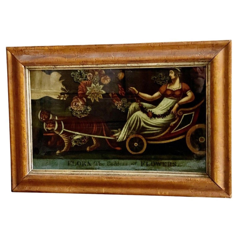 Early 19th Century Artwork, Flora the Goddess of Flowers For Sale at ...