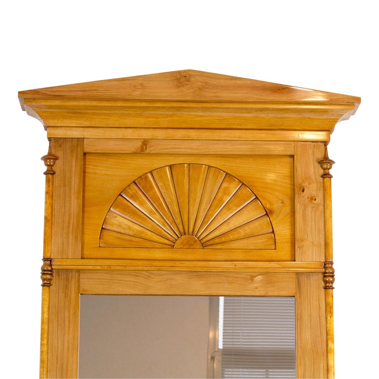 Early 19th Century, Biedermeier Pillar Mirror at 1stDibs