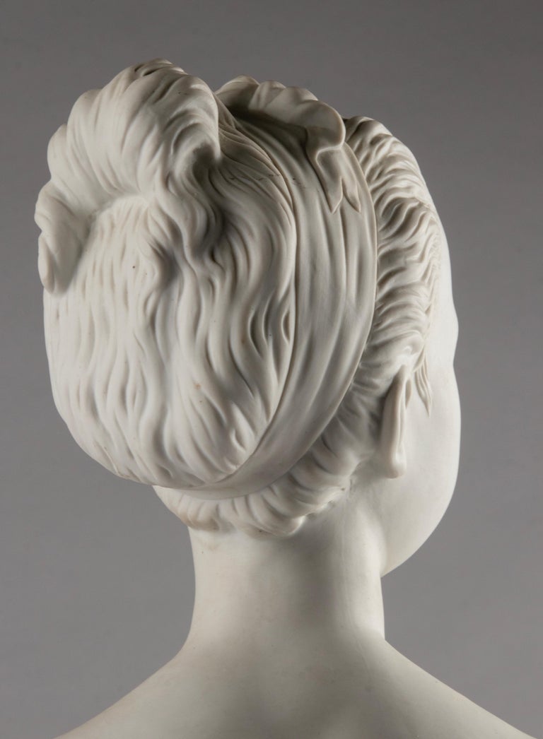 Early 19th Century Biscuit Bust of Louise Brongniart After Houdon Made ...