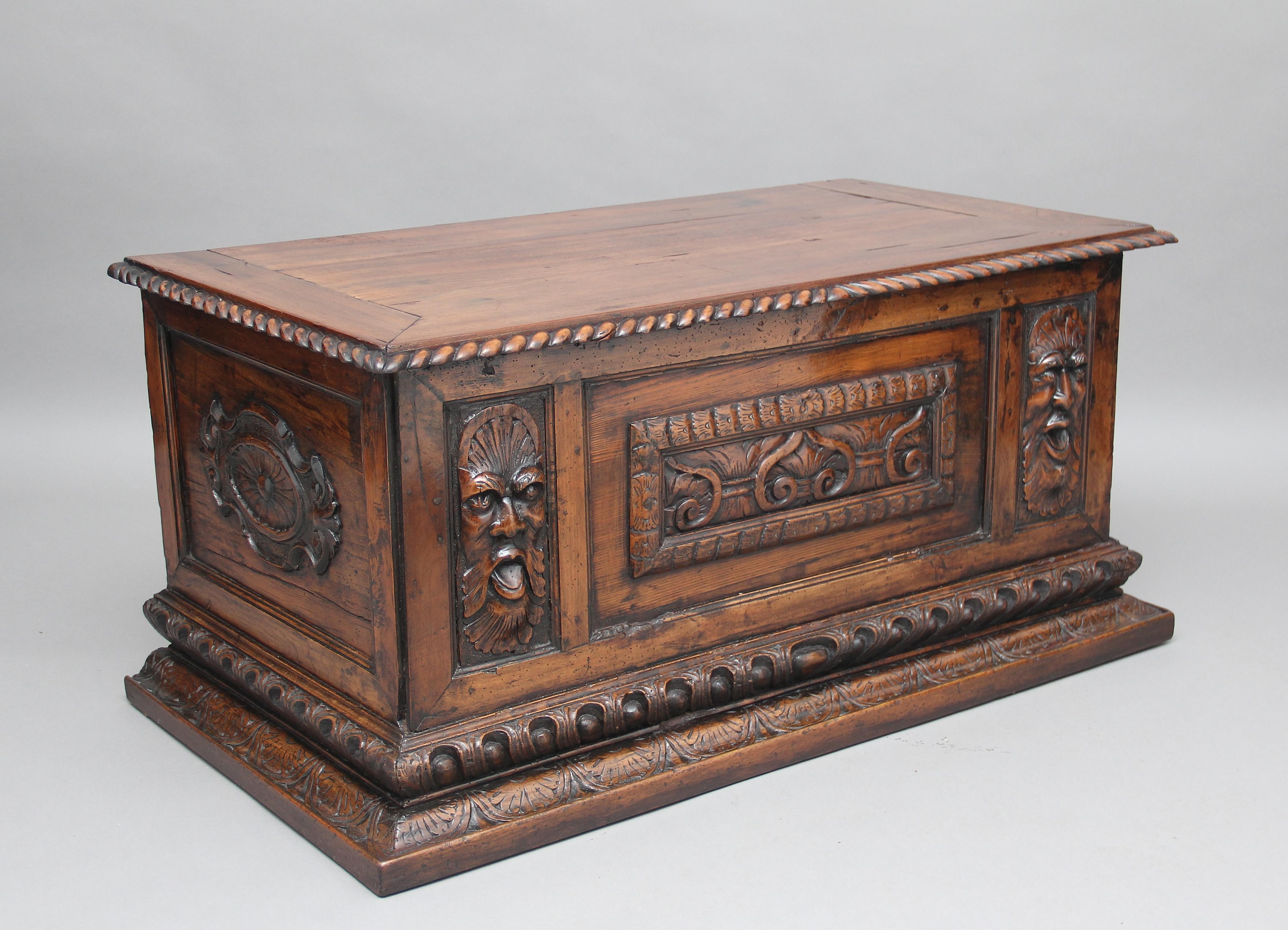 Early 19th Century Carved Italian Cassone at 1stDibs | italian cassone ...