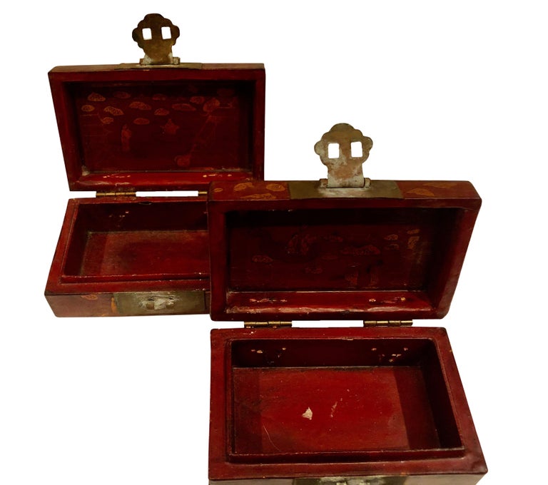 Early 19th Century Chinese Boxes with Oriental Figures, a Pair For Sale ...