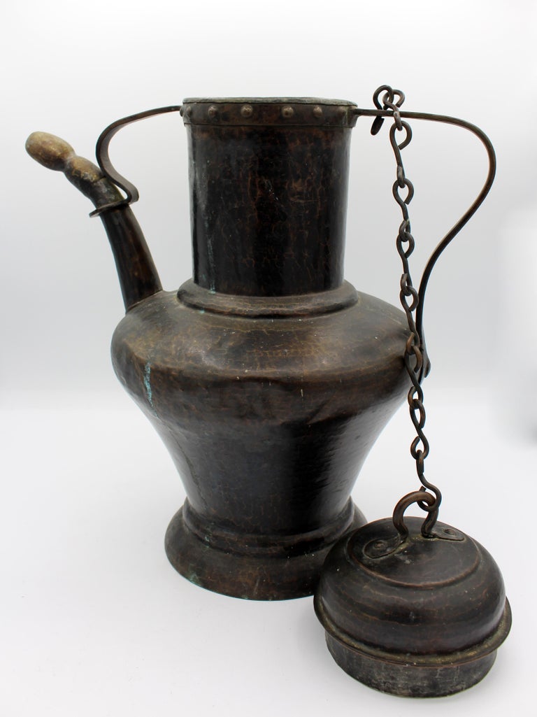 Early 19th Century Copper Milk Flagon For Sale at 1stDibs