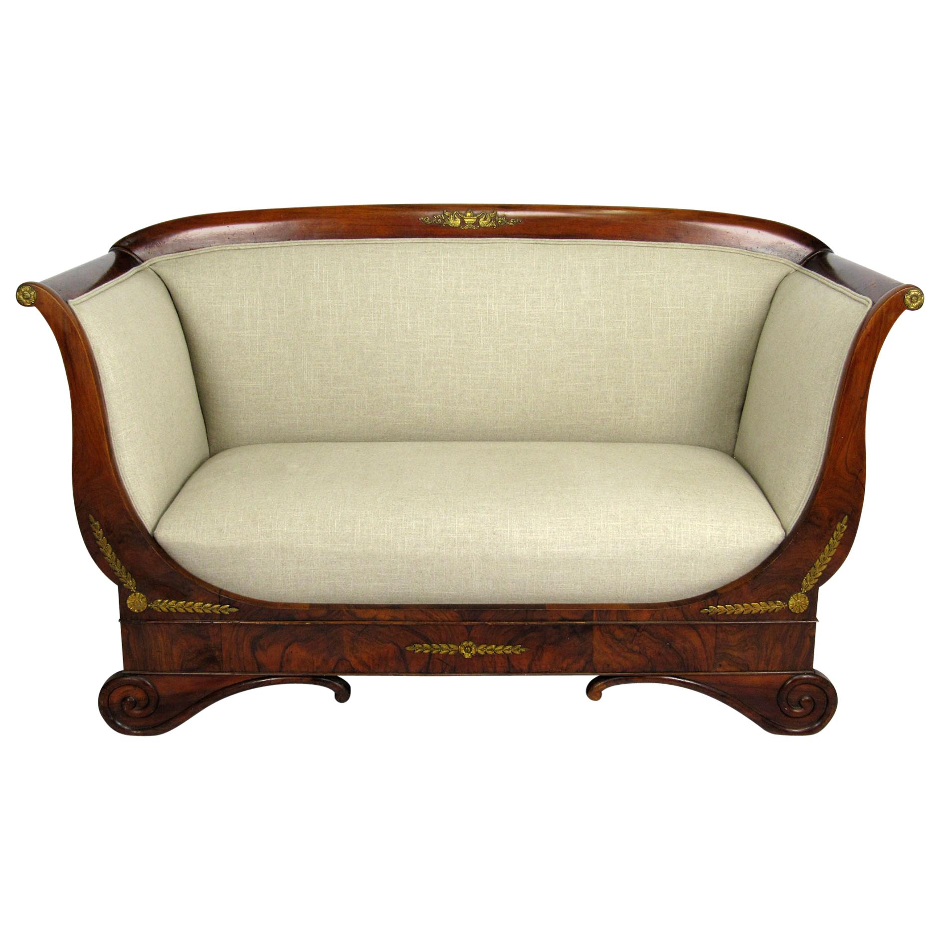 Early 19th Century Directoire Mahogany Sofa For Sale at 1stDibs