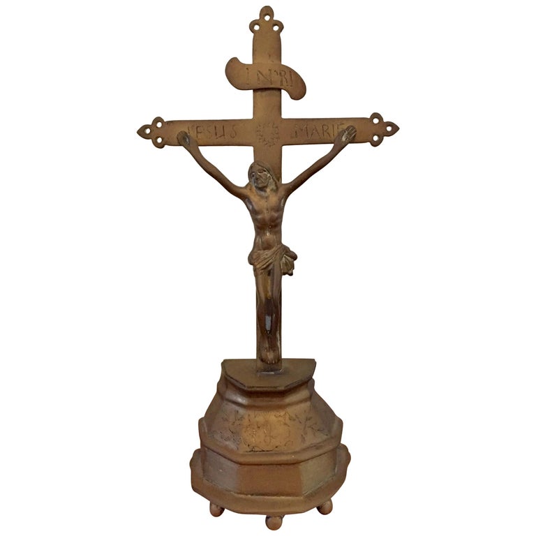 Early 19th century Dutch Bronze Crucifix at 1stDibs